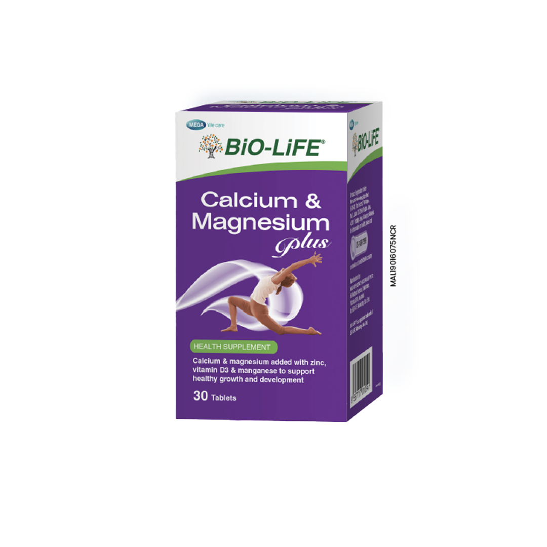 BiO-LiFE Calcium & Magnesium Plus [ 30 tablets ] – MEGA BiO-LiFE