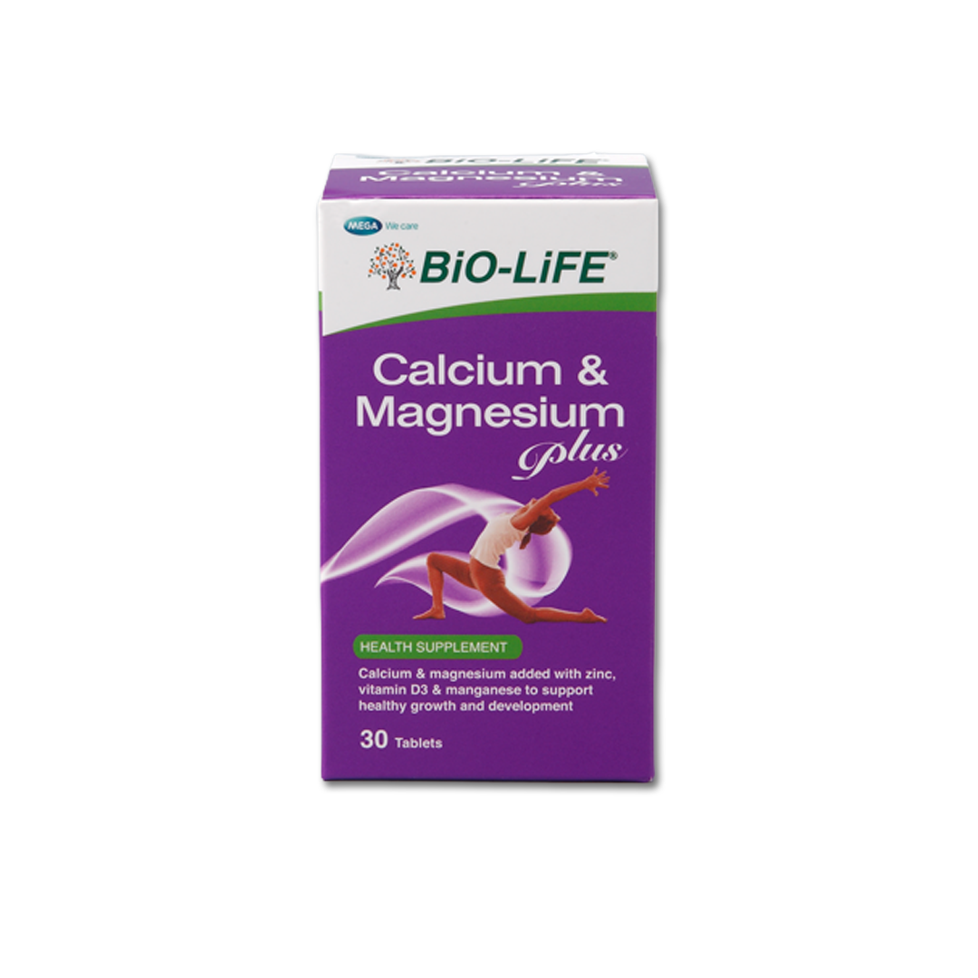 BiO-LiFE Calcium & Magnesium Plus [ 30 tablets ] – MEGA BiO-LiFE