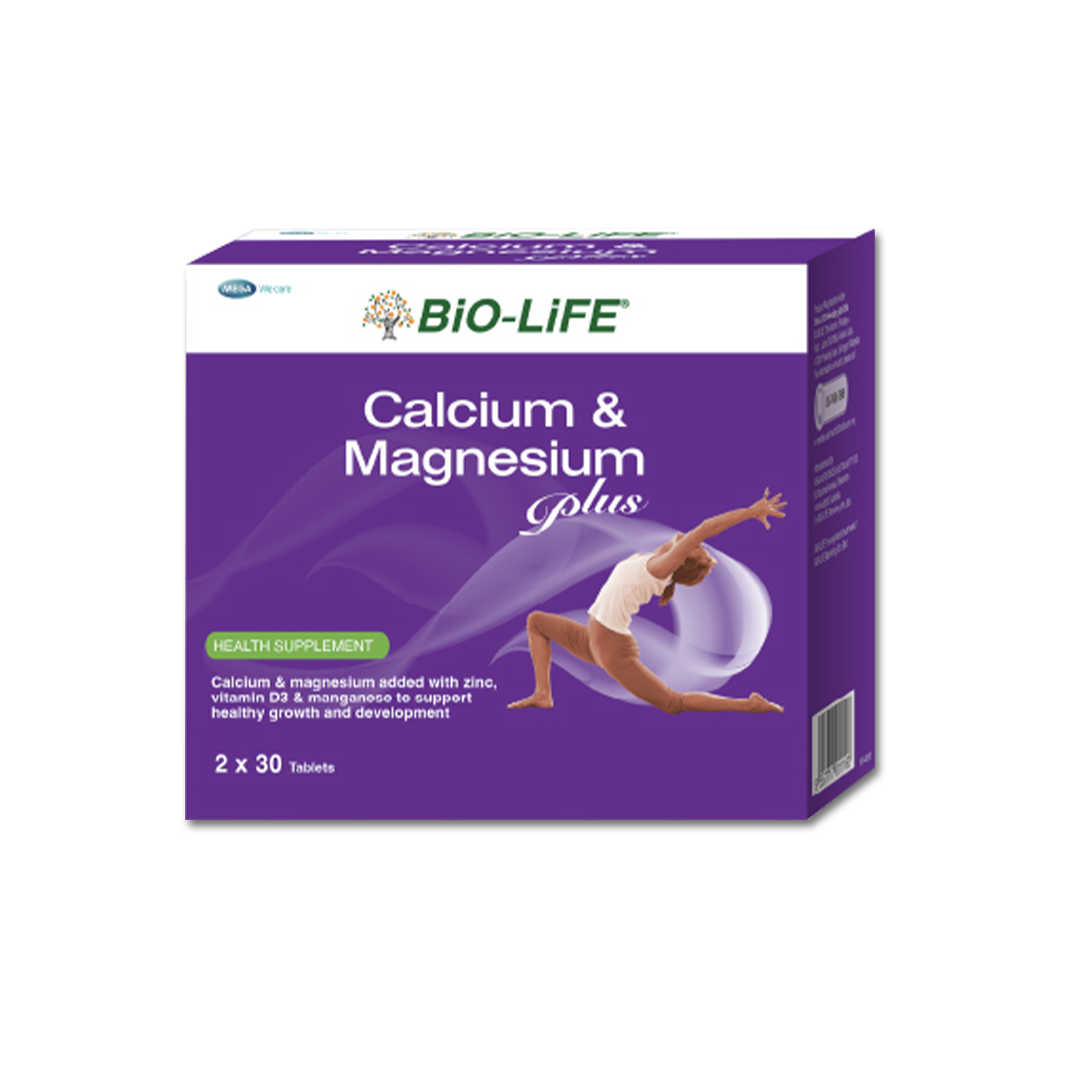 BiO-LiFE Calcium & Magnesium Plus [ 2 x 30 tablets ] – MEGA BiO-LiFE