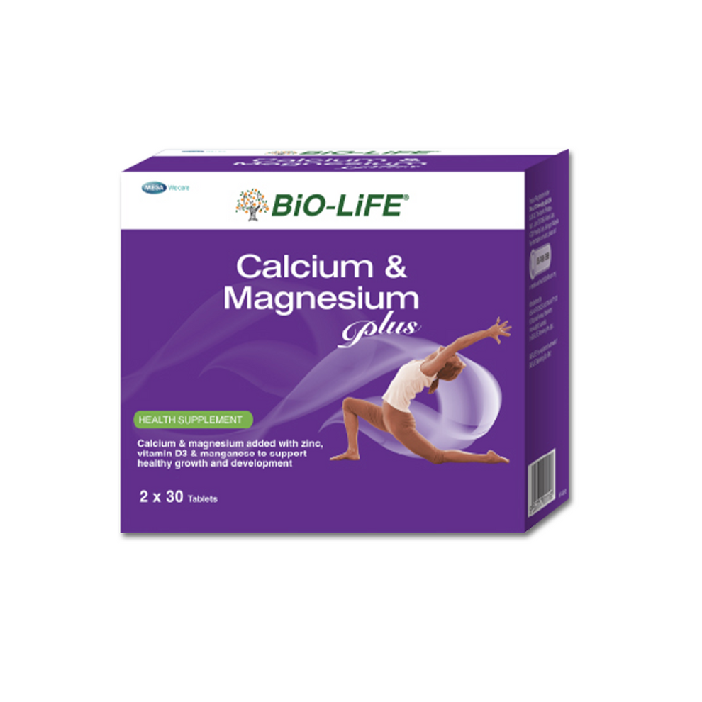 BiO-LiFE Calcium & Magnesium Plus [ 2 x 30 tablets ] – MEGA BiO-LiFE