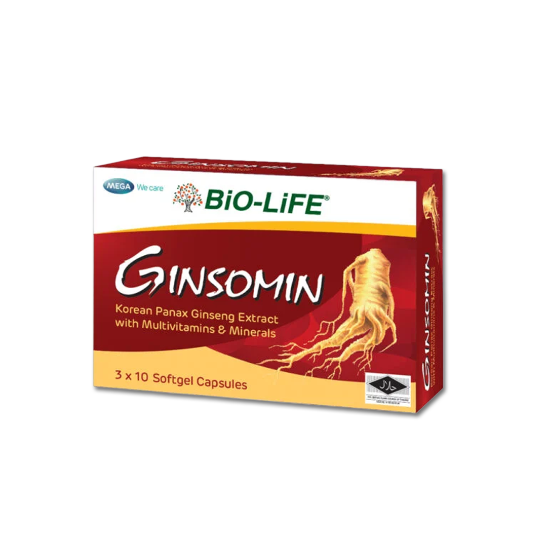 BiO-LiFE Ginsomin Korean Panax Ginseng Extract With Multivitamins with ...