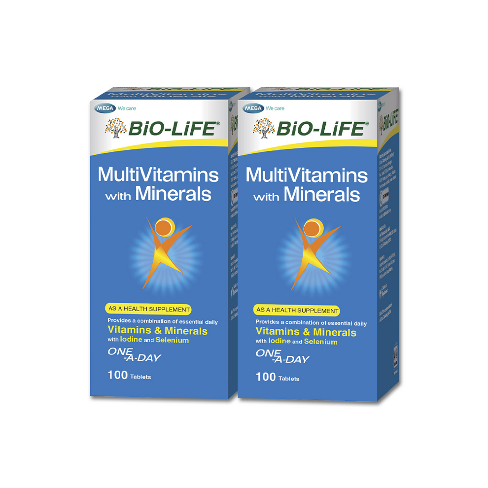 BiO-LiFE Multivitamins with Minerals [ 2 x 100 tablets ]
