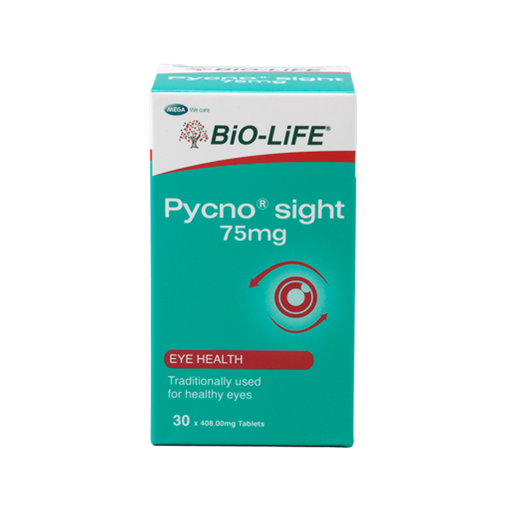 BiO-LiFE Pycno®sight 75mg [ 30 tablets ] – MEGA BiO-LiFE