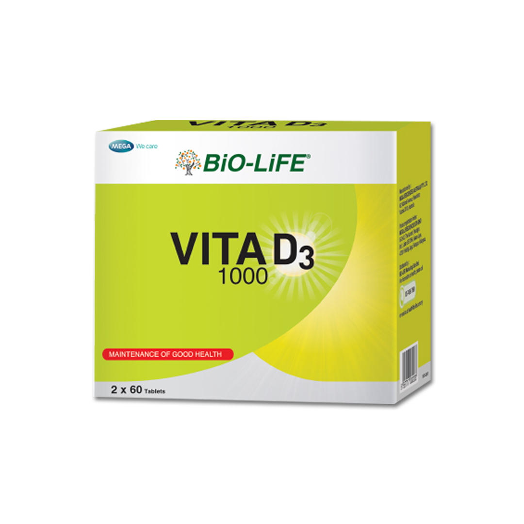 BiO-LiFE Vita D3 1000 [ 2 x 60 tablets ]