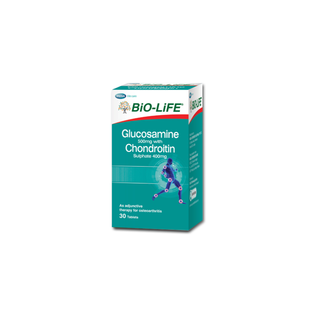 BiO-LiFE Glucosamine 500mg With Chondroitin Sulphate 400mg [ 30 tablet