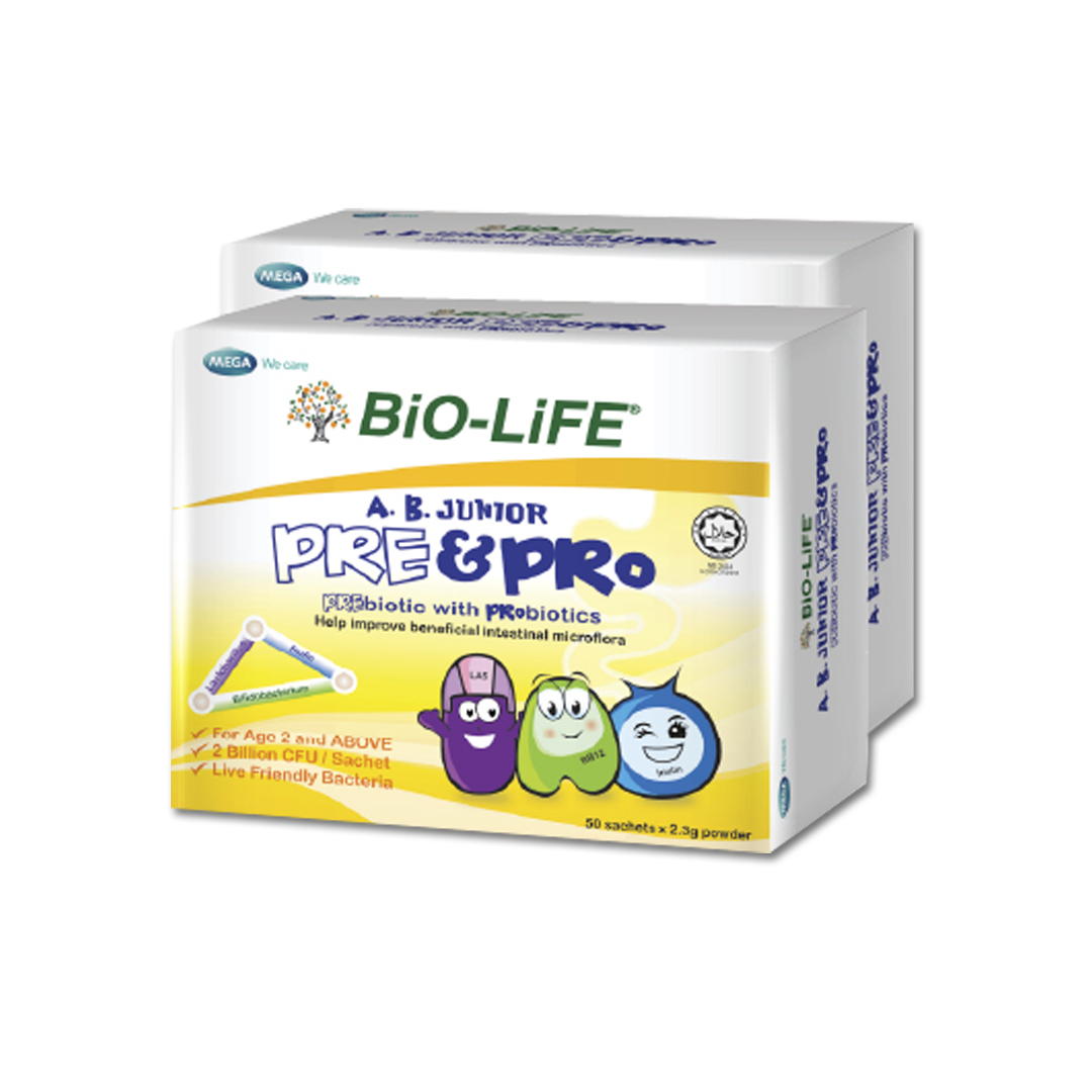 BiO-LiFE A.B. Junior Pre & Pro [ 2 x 50 sachets ] – MEGA BiO-LiFE