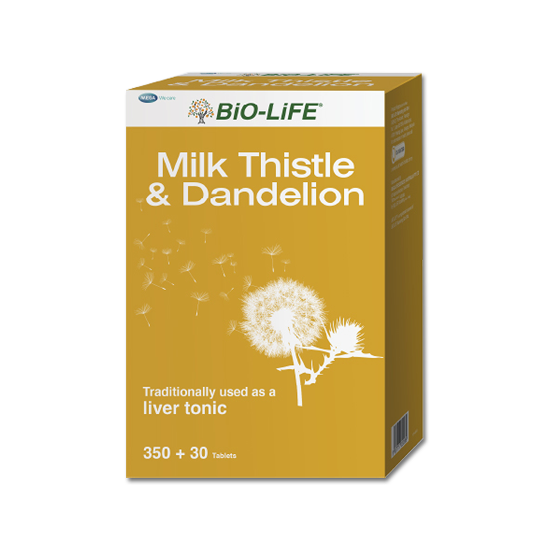 BiO-LiFE Milk Thistle and Dandelion [ 350 tablets + 30 tablets ]